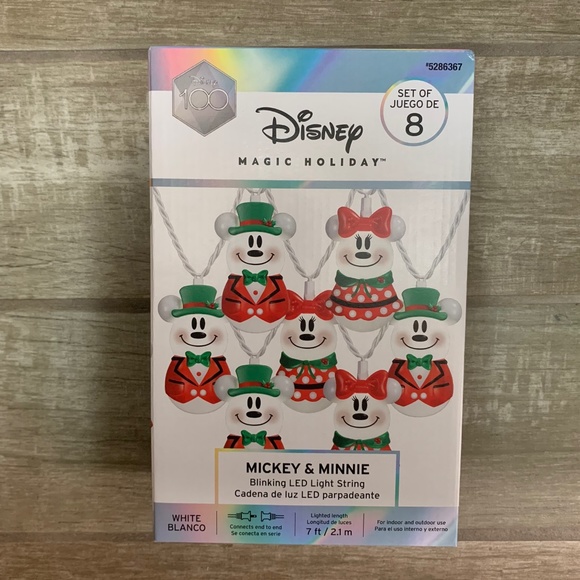 Disney | Holiday | Disney Magic Holiday Mickey And Minnie Led Blinking ...